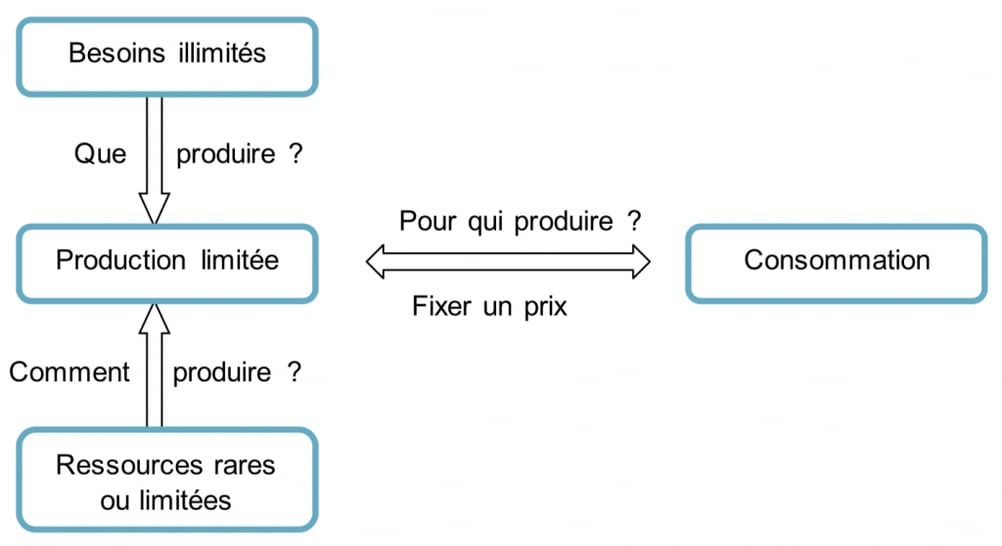 De quelles questions fondamentales traitent les économistes?